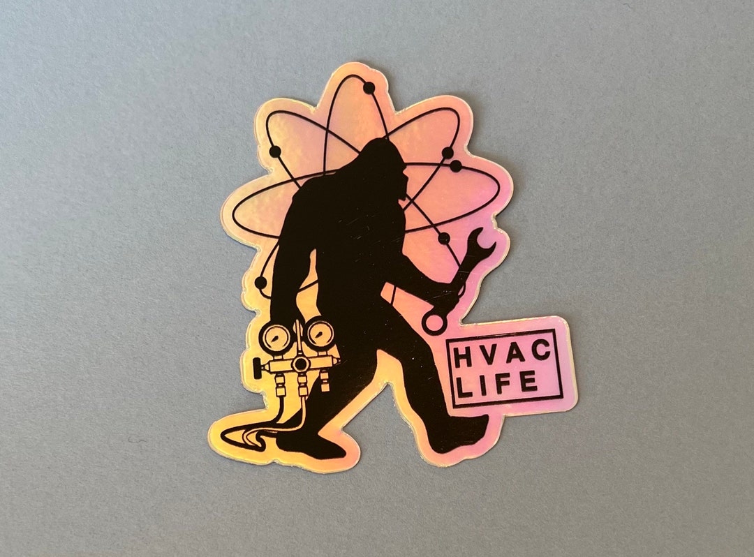 HVAC Stickers Hard Hat Sticker Hard Hat Stickers HVAC Gift Hvac ...