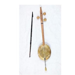 Kurdish String Instrument Quality Mulberry Carved Rebab Rubab W/ A Bow ...