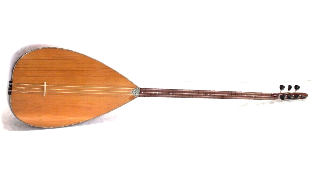 Turkish Acoustic Long Neck Divan Saz Baglama DV4 - Etsy