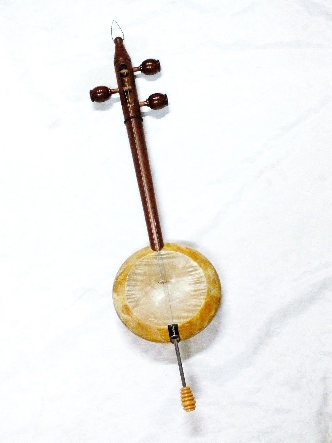 Kurdish String Instrument Quality Mulberry Carved Rebab Rubab W/ A Bow ...