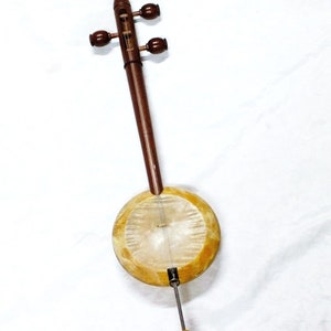 Kurdish String Instrument Quality Mulberry Carved Rebab Rubab W/ A Bow ...