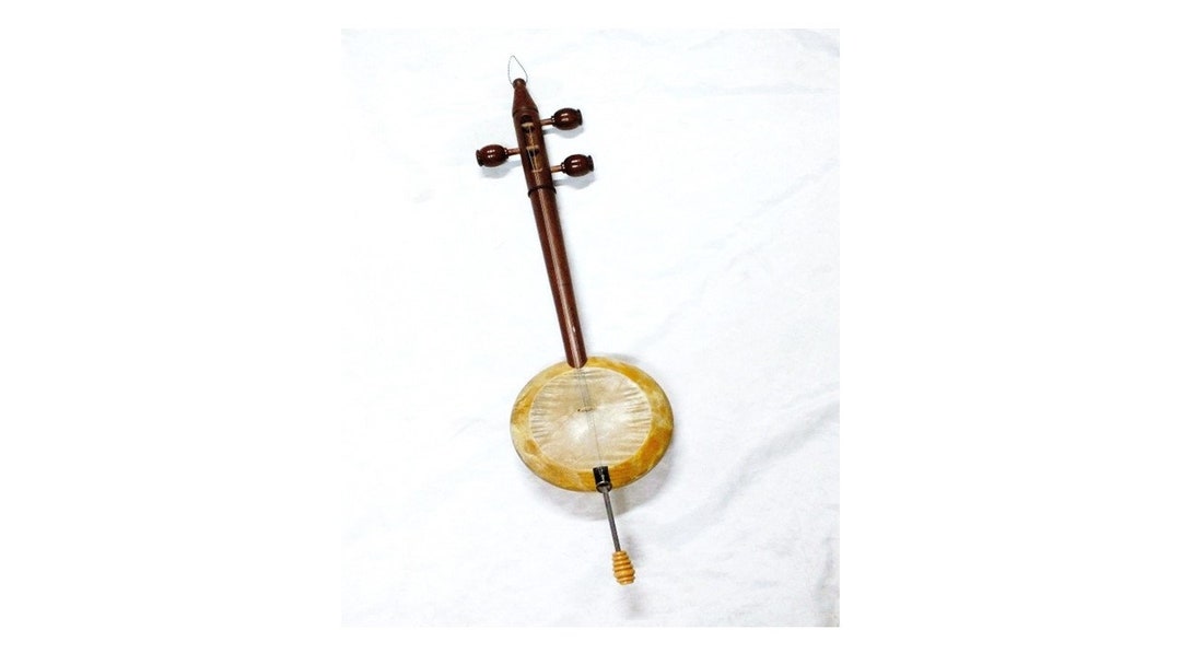 Kurdish String Instrument Quality Mulberry Carved Rebab Rubab W/ A Bow ...