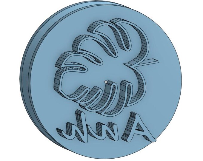 Custom Pottery Stamp - Anh Cursive Logo - Etsy