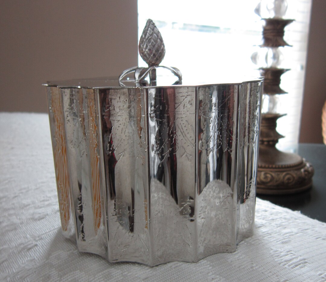 Godinger - Trinket Box - Etched Silver Plated - Vintage Keepsake ...