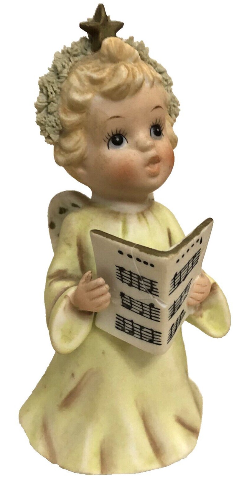 3 Singing Child Angels With Sheet Music Figurines Eve Rockwell Enesoo ...