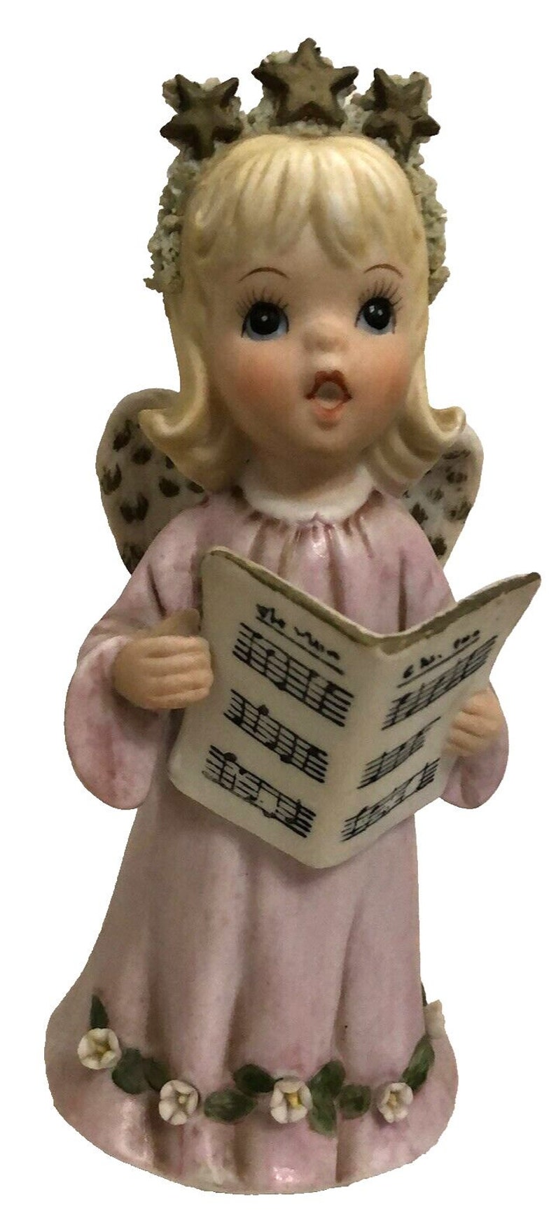 3 Singing Child Angels With Sheet Music Figurines Eve Rockwell Enesoo ...
