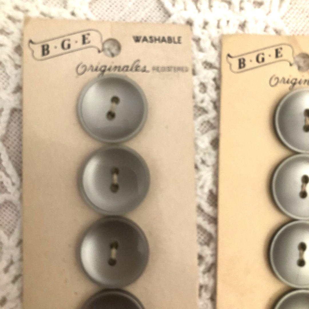 Vintage Carded BGE Button Lot of 8 Cards NOS - Etsy