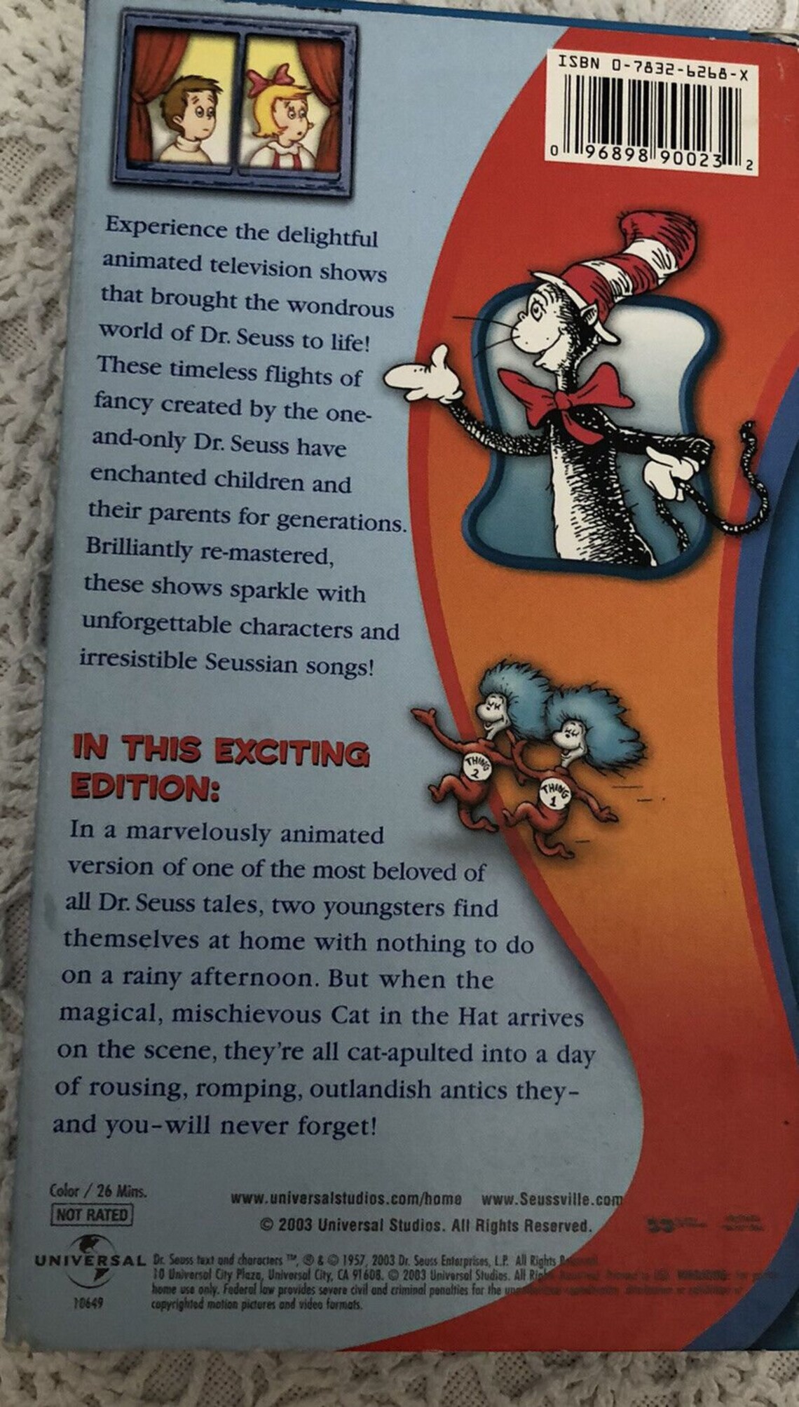 2 Dr Seuss the Cat in the Hat VHS, 2003 & Hop on Pop VHS 1992 Book ...