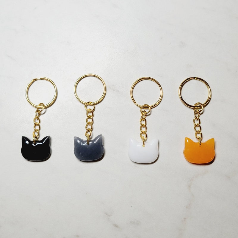 Cat Keychain - Etsy