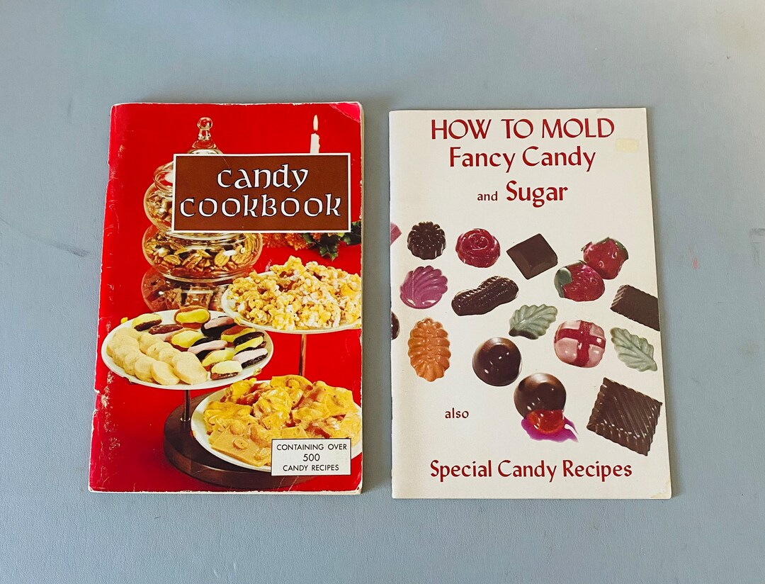 Vintage Cookbooks How to Mold Fancy Candy and Sugar & Candy Cookbook ...