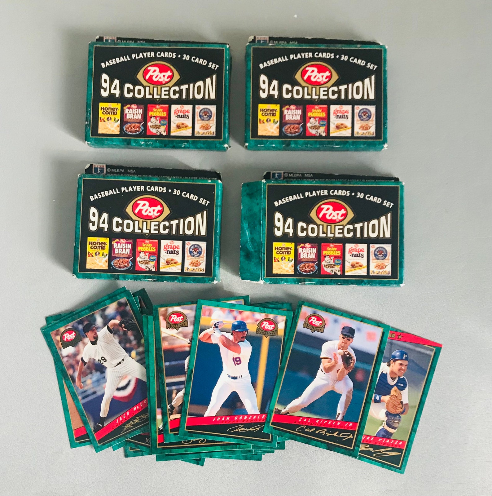 Vintage Baseball Playing Cards 1994 Post Collection 30 Card | Etsy