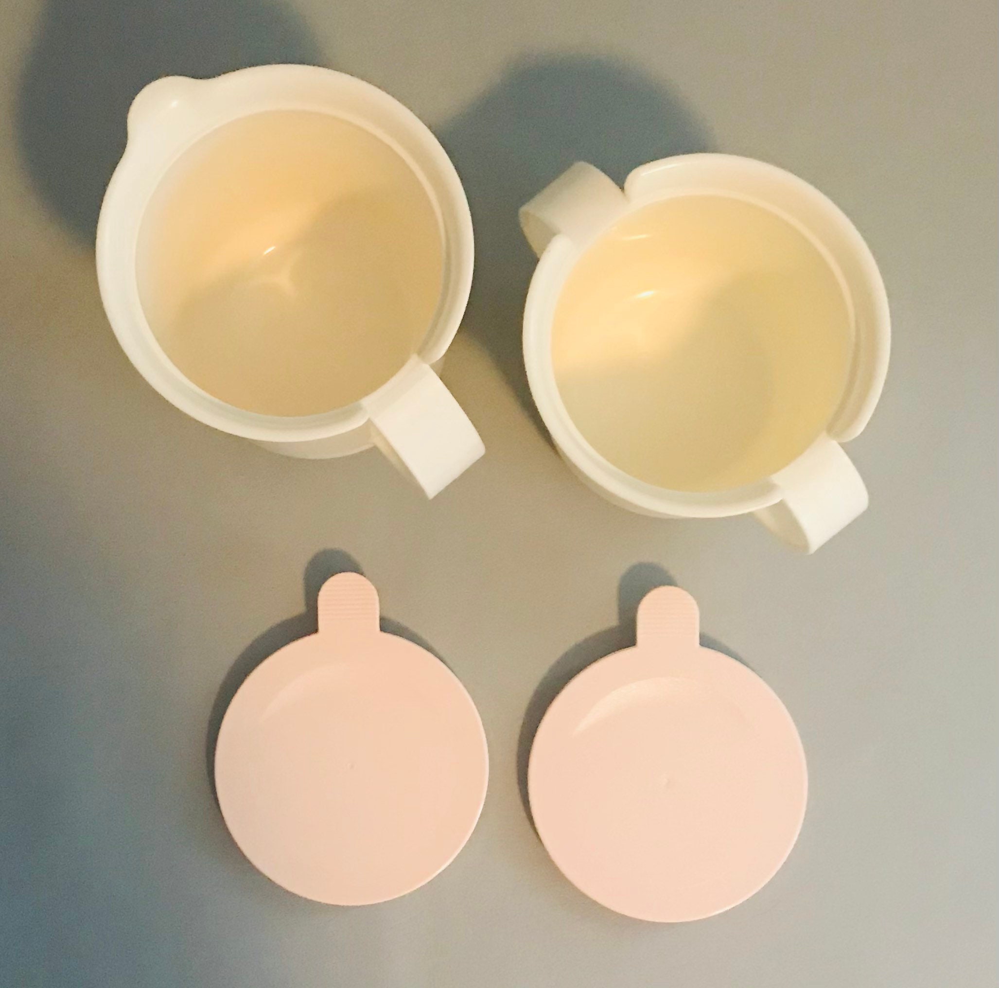 Vintage Tupperware Cream and Sugar Vintage Tupperware 2309 - Etsy