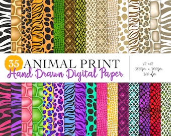 Bright Animal Print - Etsy