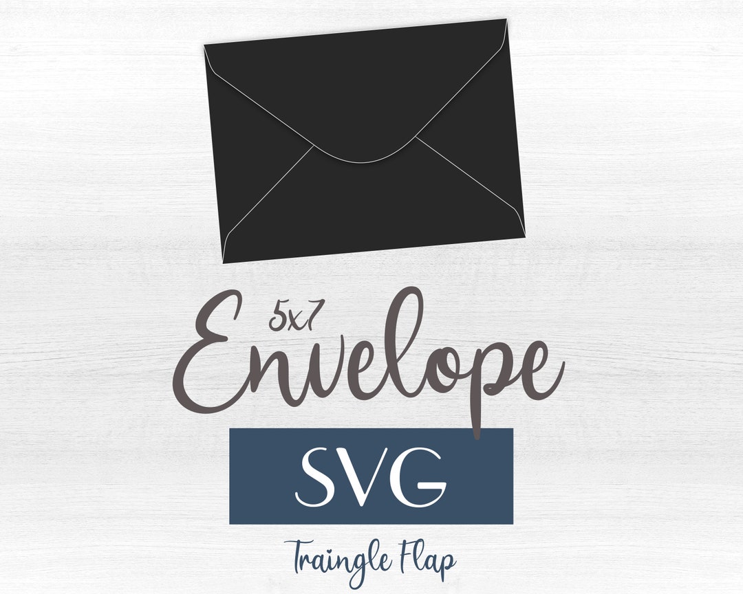 Envelope SVG Template With Triangle Flaps, 5.25"x7.25"" Digital ...