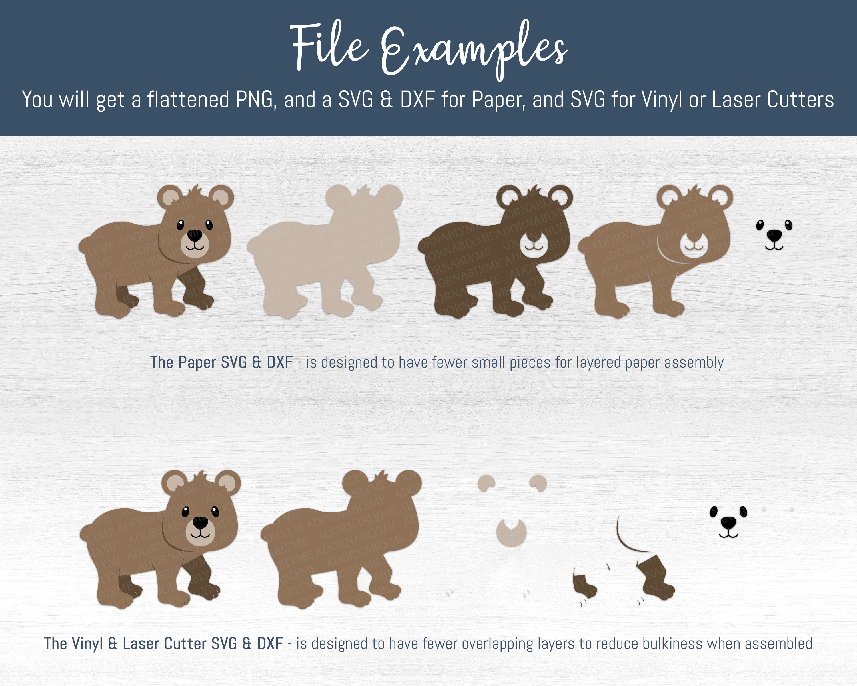 Woodland Animals SVG & PNG Set Instant Download for Cricut - Etsy
