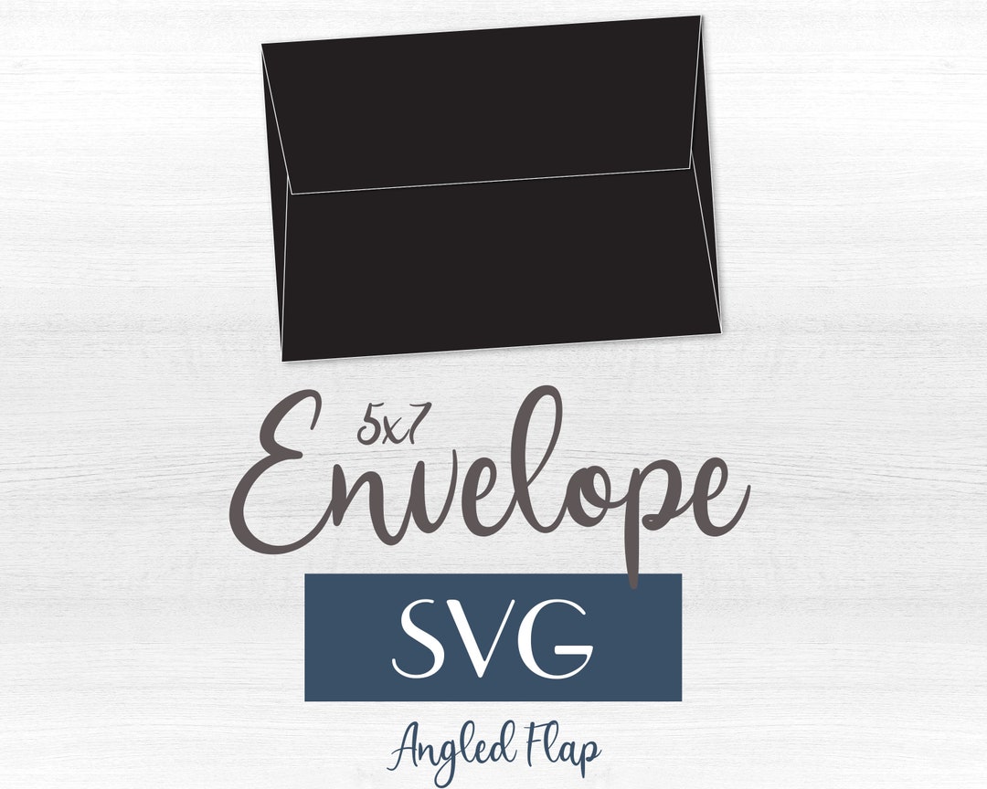 Envelope SVG Template With Angled Flaps, 5.25x7.25 Digital Download - Etsy