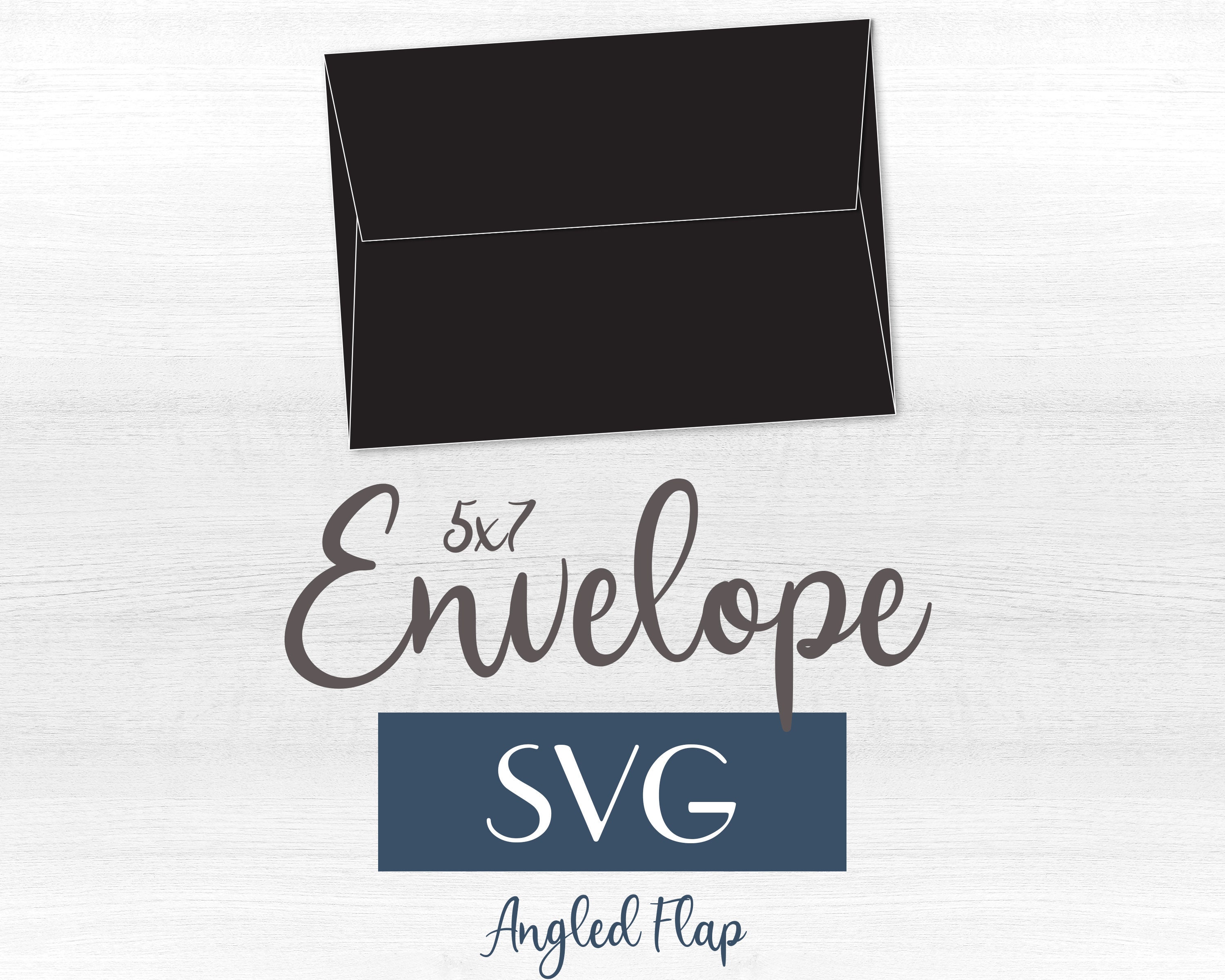 Envelope SVG Template With Angled Flaps, 5.25x7.25 Digital Download - Etsy