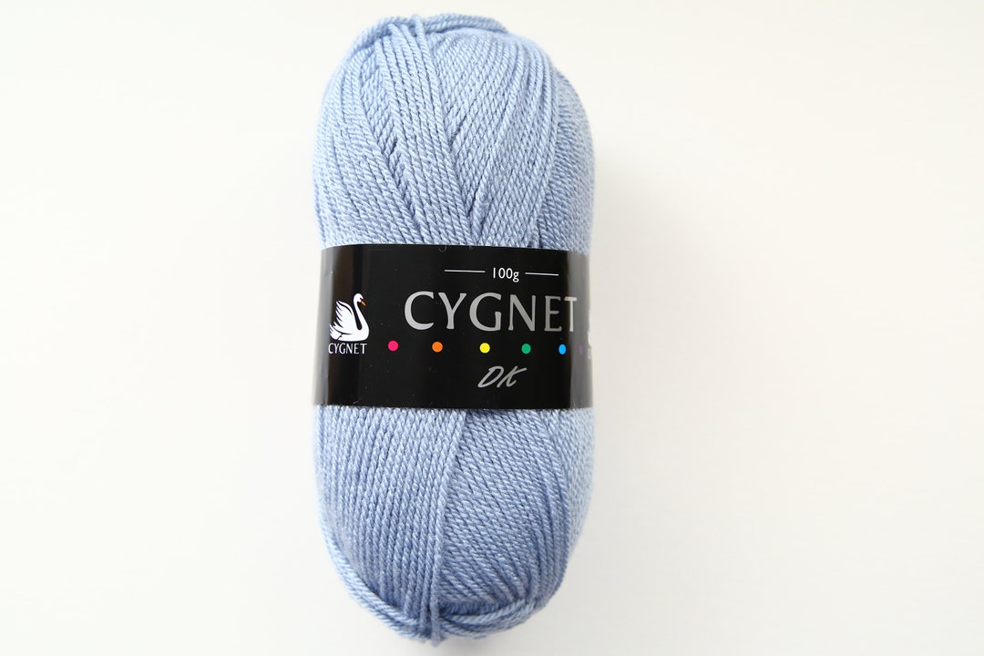 Knitting Yarn, Crochet Yarn, Cygnet DK Wool Steel Blue - Knitting ...