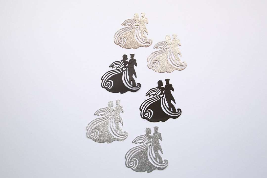Die Cut Wedding Couple Dancing Card Making, Craft Supplies - Etsy