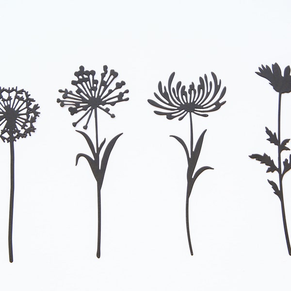 Paper Cut Flowers - Etsy