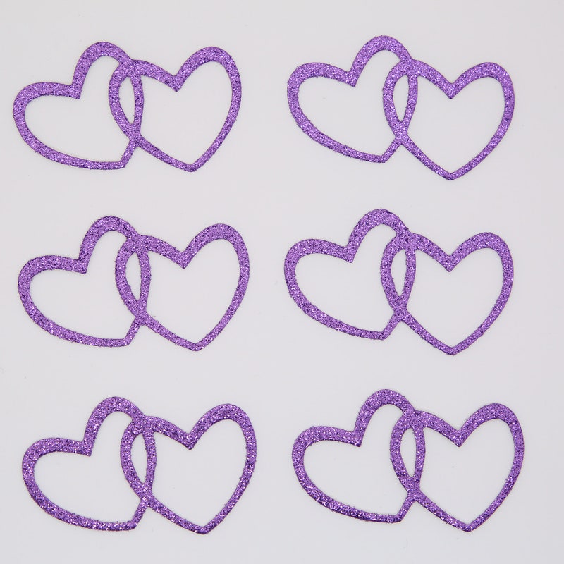 Glitter Hearts Die Cuts - Etsy UK