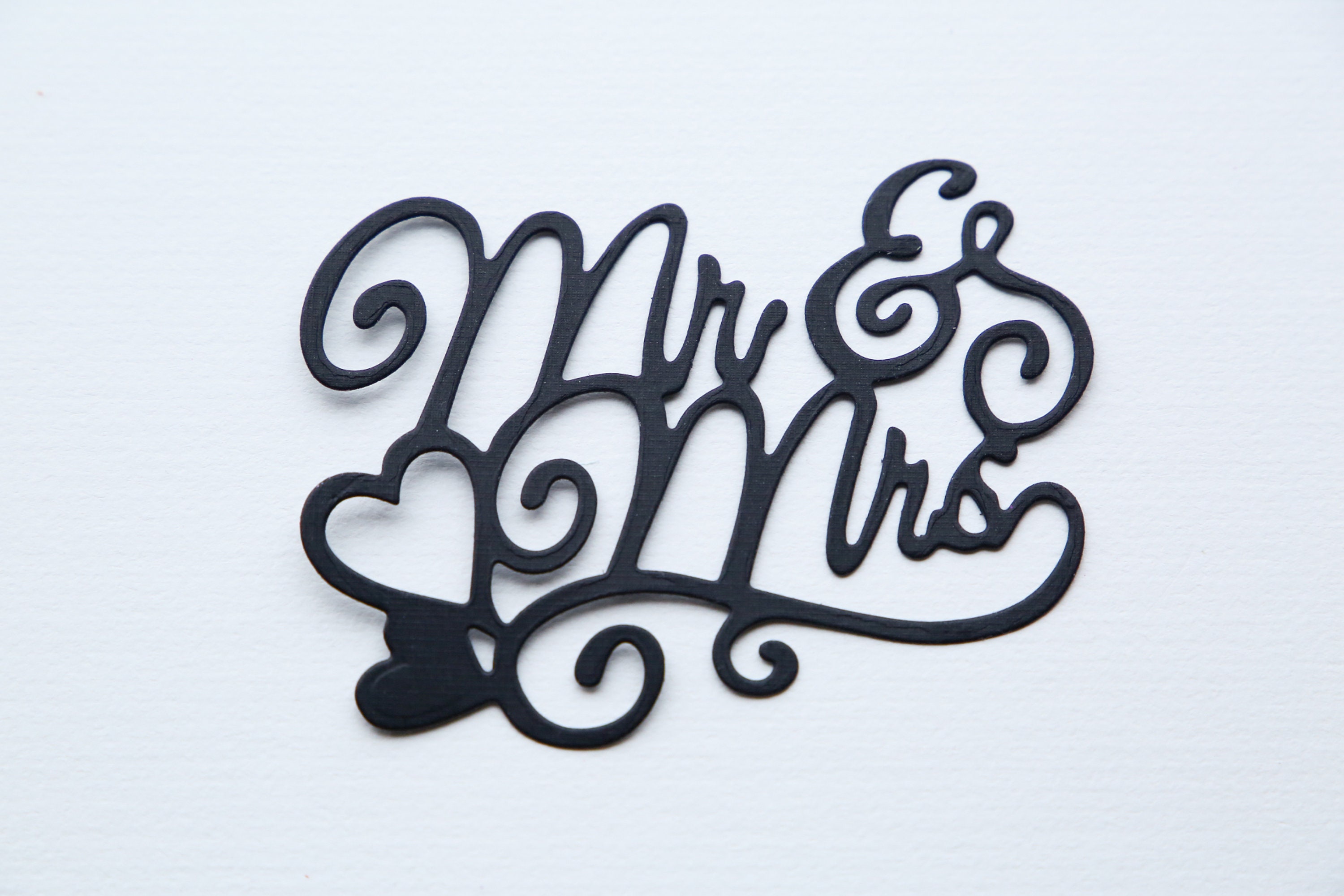6 X Die Cut Card Mr & Mrs Logos Ideal for Card Making Wedding - Etsy UK