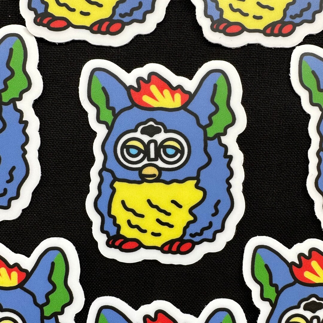 Furby Sticker - Kid Cuisine Furby | 2"x2" Die-cut Vinyl Sticker - Etsy