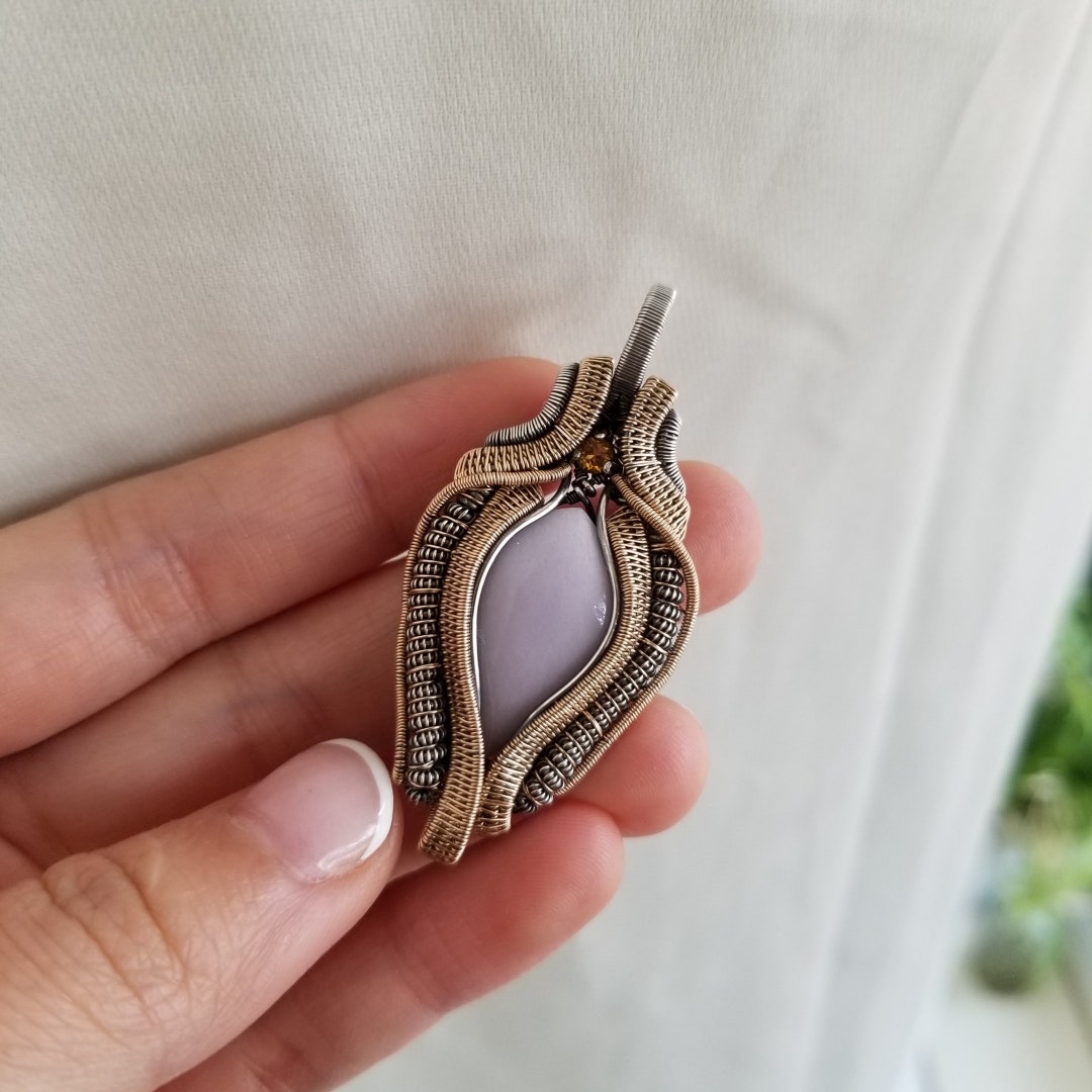 Yttrium Fluorite in 14K Gold Filled Wire and Sterling Silver Wire - Etsy