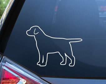 Labrador Dog Vinyl Decal - Etsy
