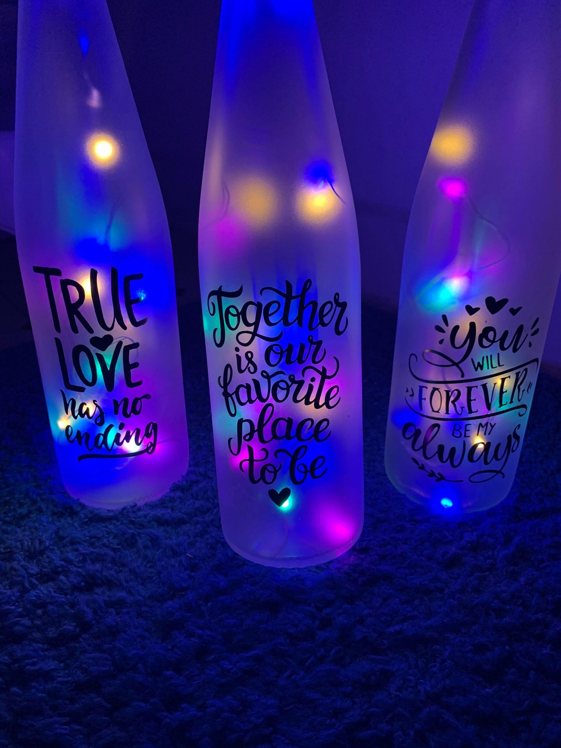 CUSTOM Light up Wine Bottle - Etsy