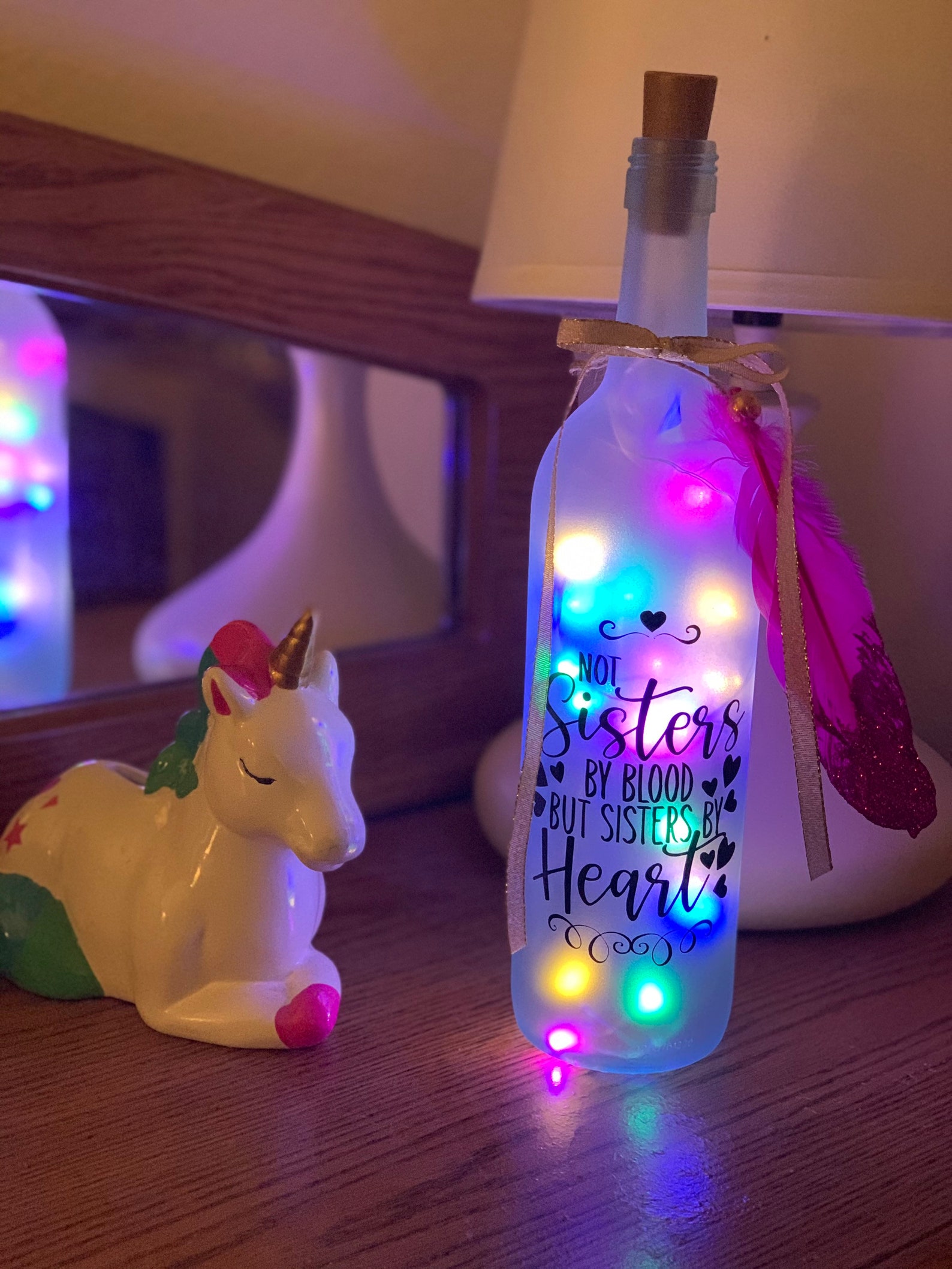 CUSTOM - Light up Wine Bottle - Etsy