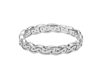 Celtic Eternity Ring - Etsy