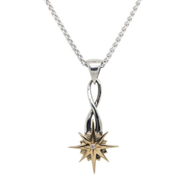 Celtic Compass Star Pendant Necklace by Keith Jack 925 - Etsy