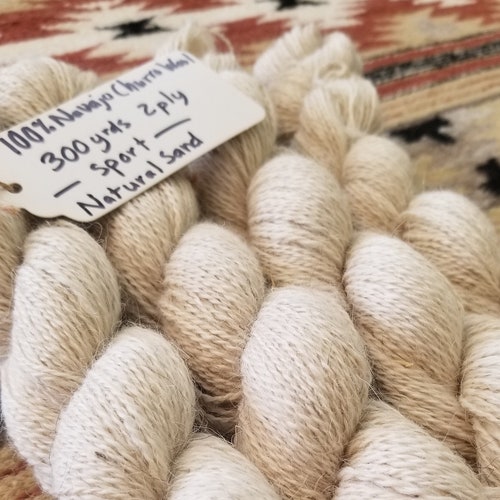 Worsted Navajo Churro Yarn 2ply 200 Yards - Etsy