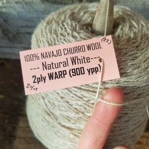 WARP 100% Navajo Churro Wool- 4ply 450ypp- 2ply 900ypp-- Natural Colors ...