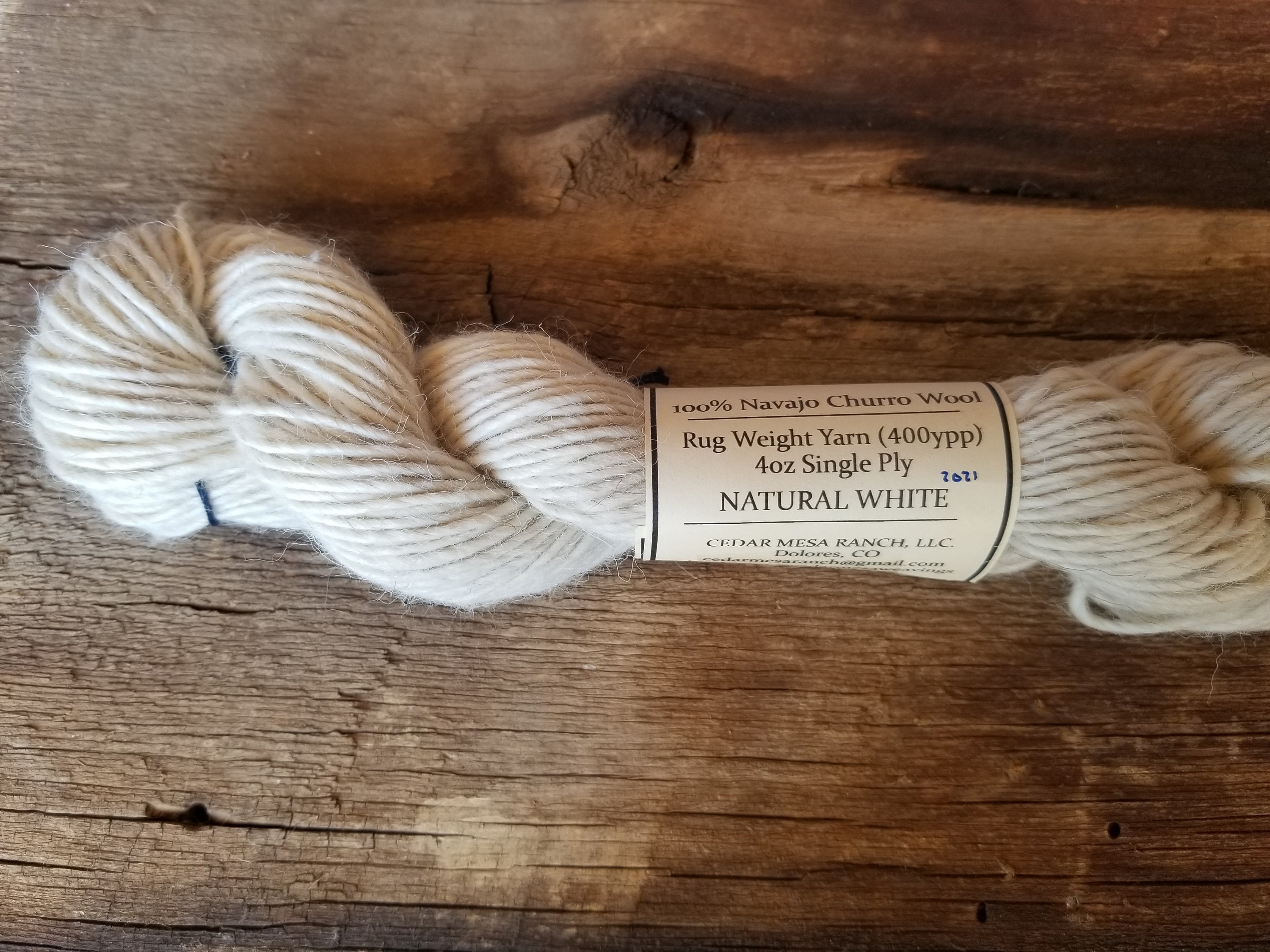 RUG NATURAL COLORS- Navajo Churro Weaving Yarn- Rug Weight (400 Ypp ...