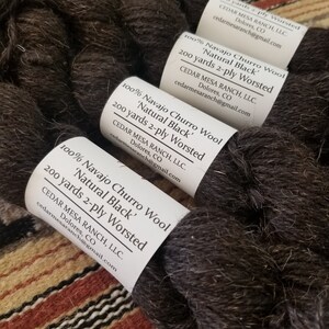 Worsted- Navajo Churro Yarn- 2ply 200 Yards - Etsy
