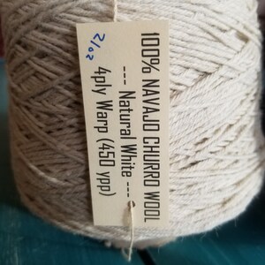 WARP 100% Navajo Churro Wool- 4ply 450ypp- 2ply 900ypp-- Natural Colors ...