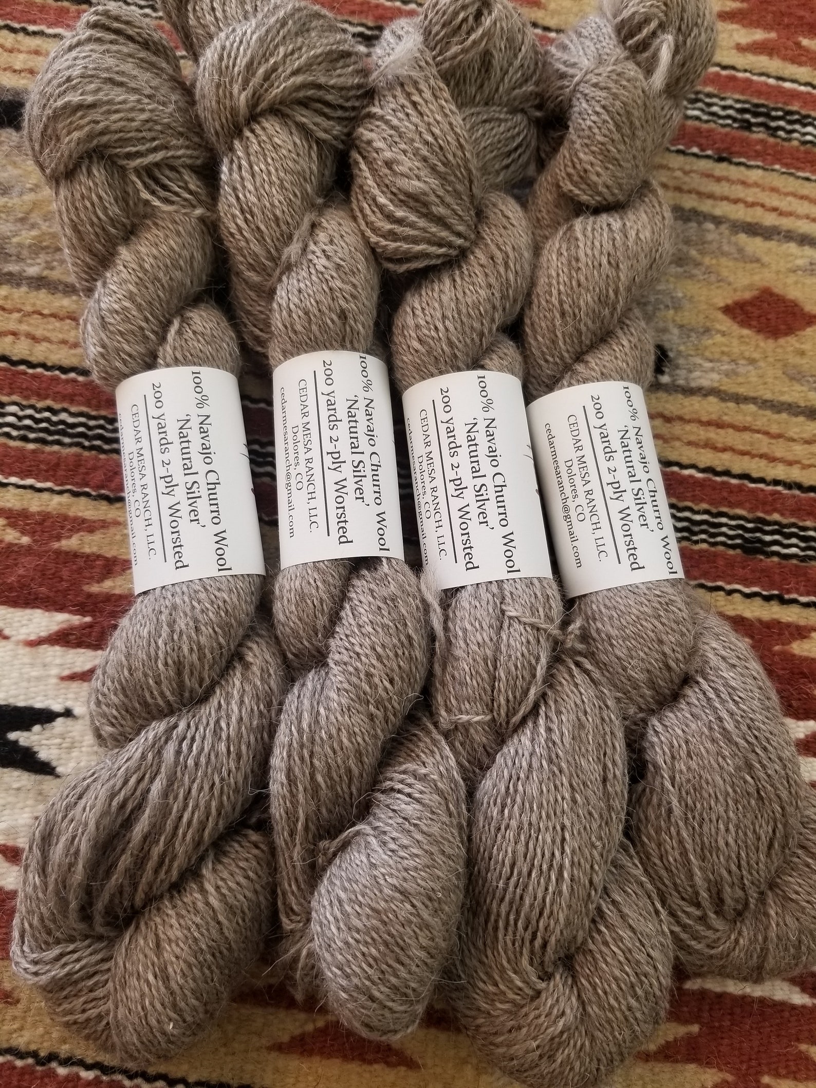 Worsted Navajo Churro Yarn 2ply 200 Yards - Etsy
