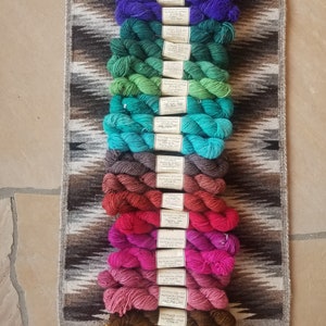 RUG ACID DYED Navajo Churro Weaving Yarn Rug Weight 400 Ypp Individual ...
