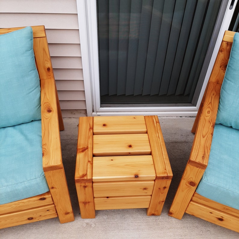 Patio Side Table Build Plans PDF File Instant Download - Etsy