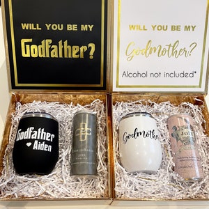 Godfather Gift, Baptism, Will You Be My Godfather, Godfather Whiskey ...
