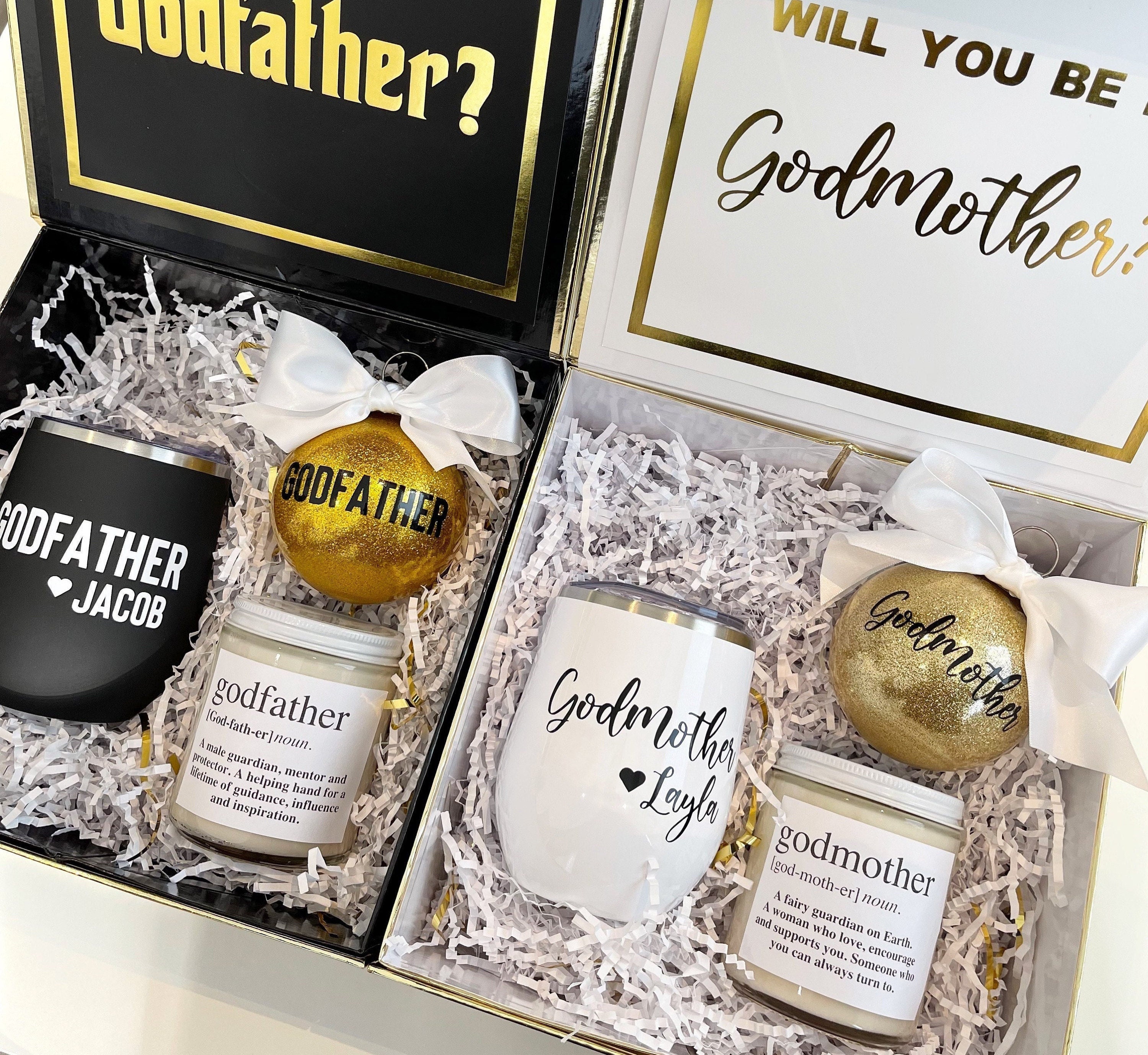 Godmother and Godfather Proposal Box Godparents Proposal - Etsy