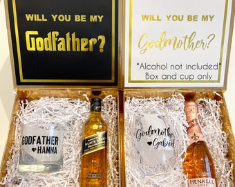 Godfather Proposal Box Will You Be My Godfather Godparents - Etsy