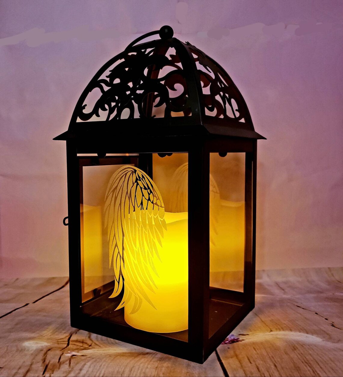 Your Wings Memory Lantern Remembrance Lantern in Loving Memory Memorial ...