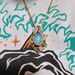 14k Gold Pendant 6.4cts Lightning Ridge Gem Crystal Opal With Diamonds ...