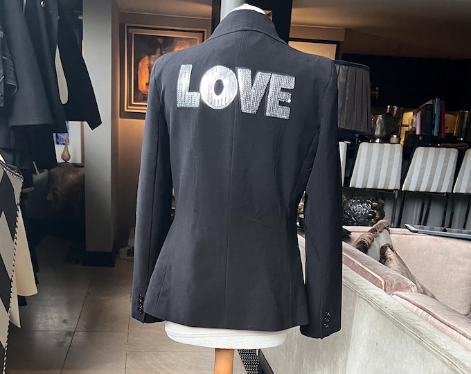 Custom Denim Jacket - LOVE - Etsy