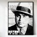 Al Capone Print | Man Cave Decor | Mobster Print | Black & White Pop ...