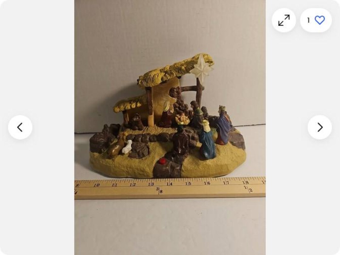 Gemmy Animated Christmas Nativity Scene Lights Narrated Story Musical ...