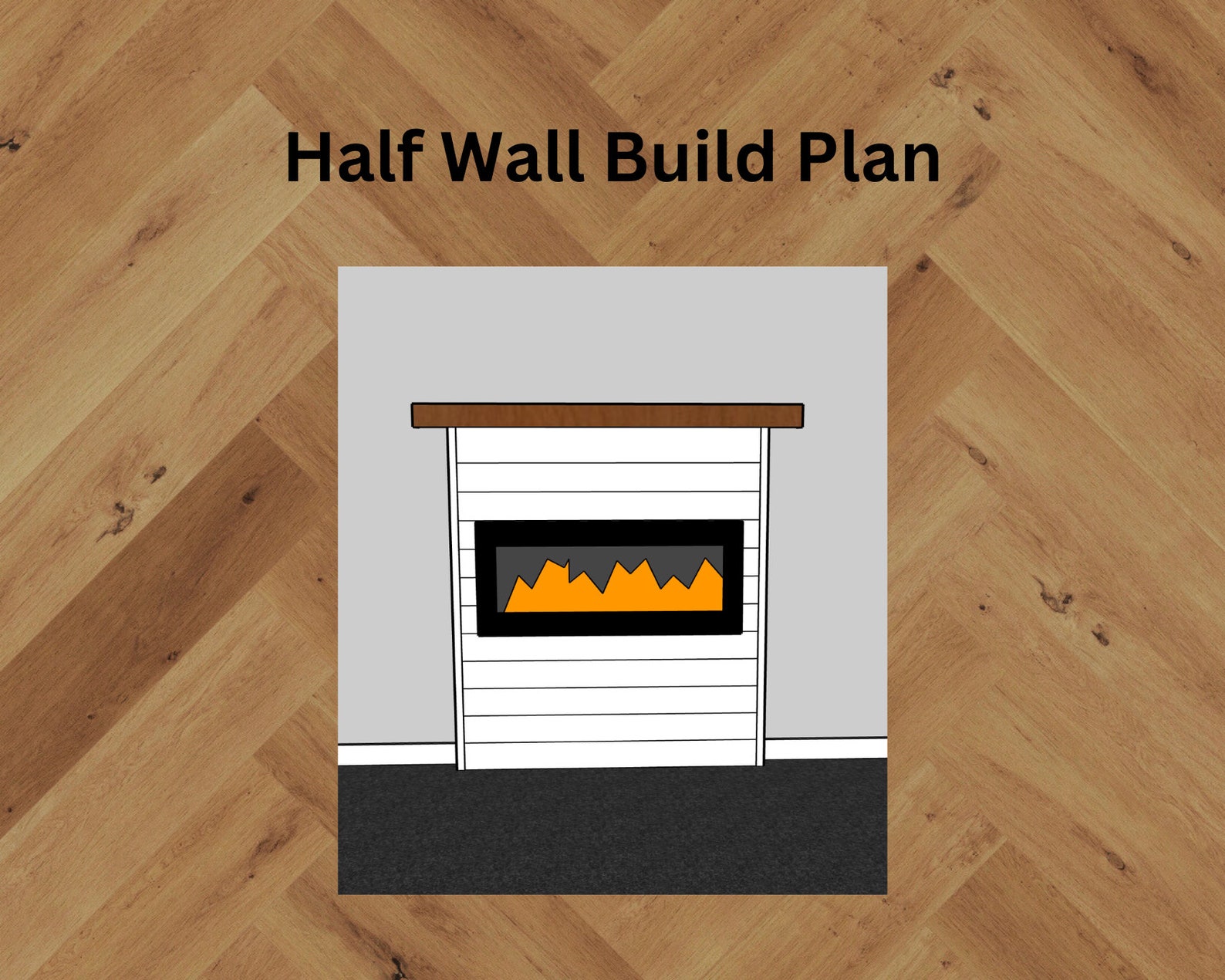 TWO Electric Fireplace Build Plans - Supplies List, Cut List ...